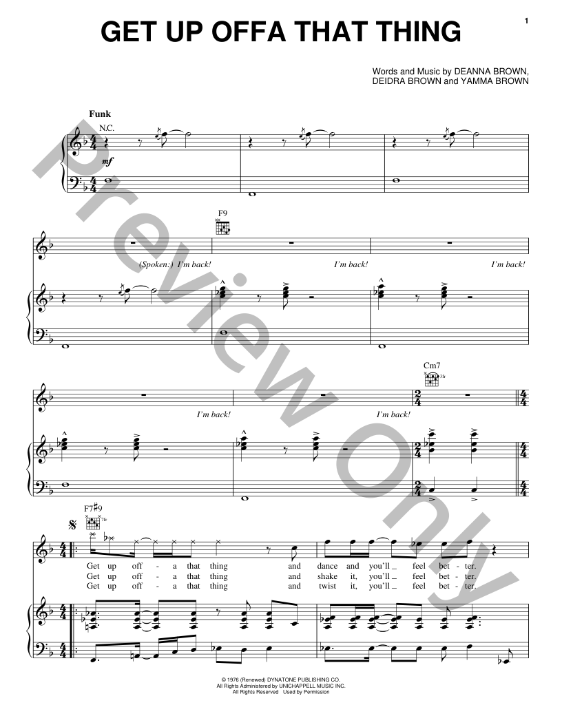 Get Up Offa That Thing | J.W. Pepper