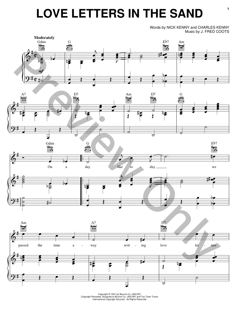 Love Letters In The Sand | J.W. Pepper