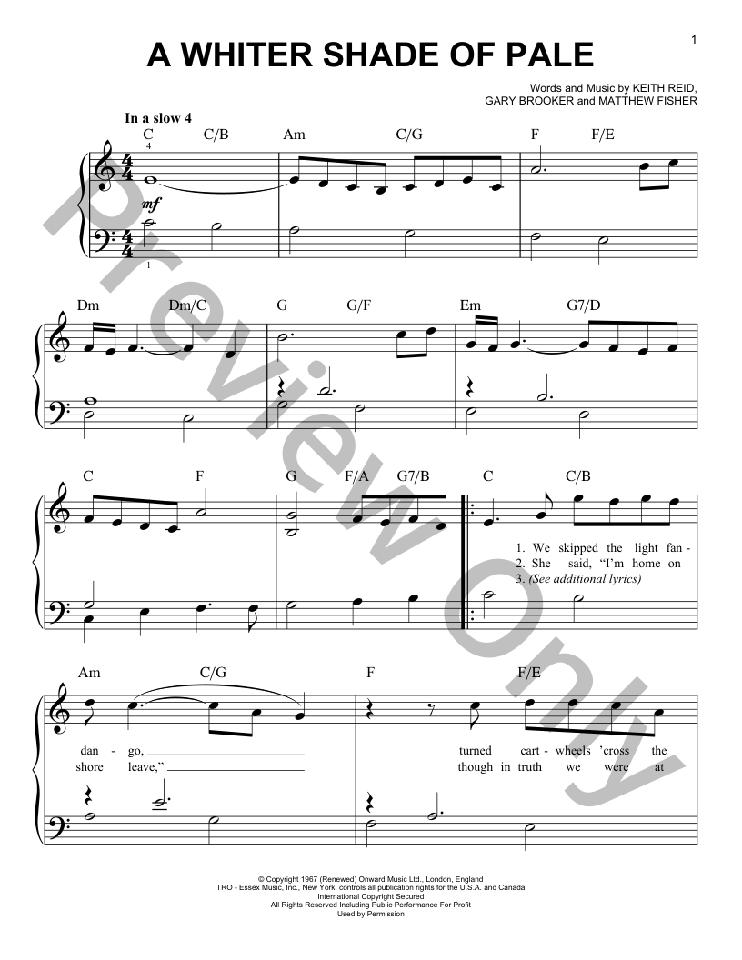 A Whiter Shade Of Pale | J.W. Pepper