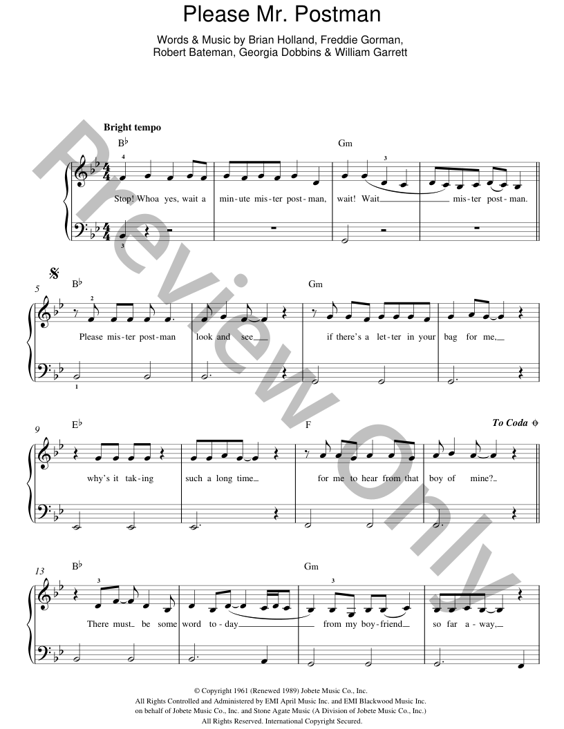 Please Mister Postman | J.W. Pepper