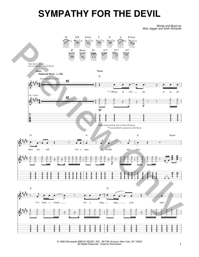 Sympathy For The Devil | J.W. Pepper