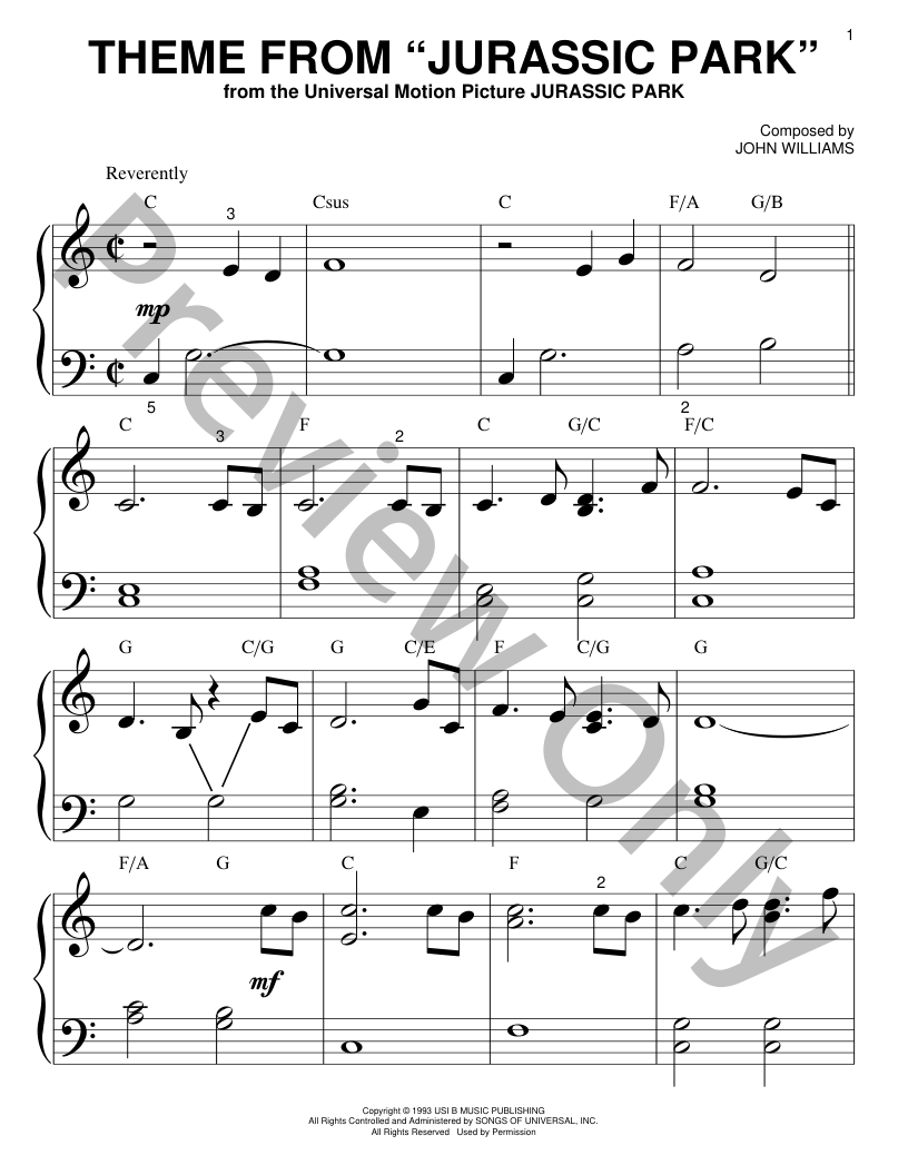 Theme From Jurassic Park | J.W. Pepper