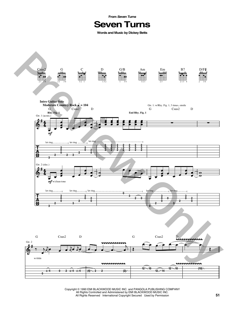 Seven Turns | J.W. Pepper