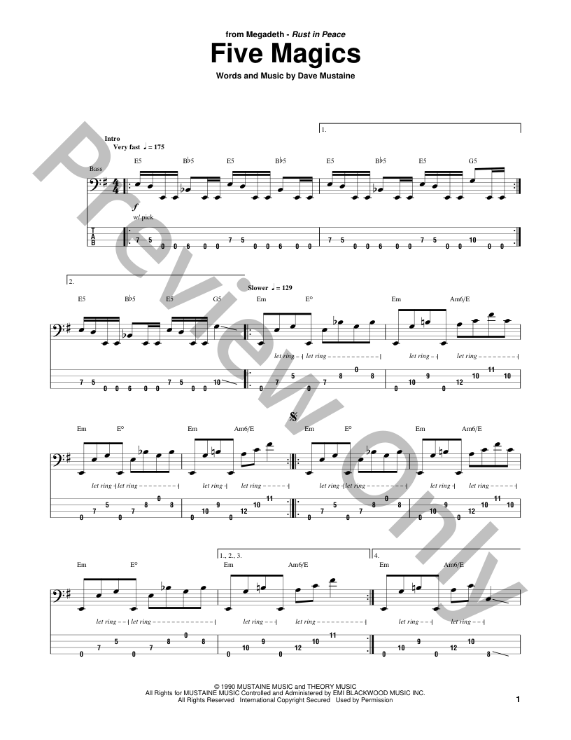 Five Magics | J.W. Pepper