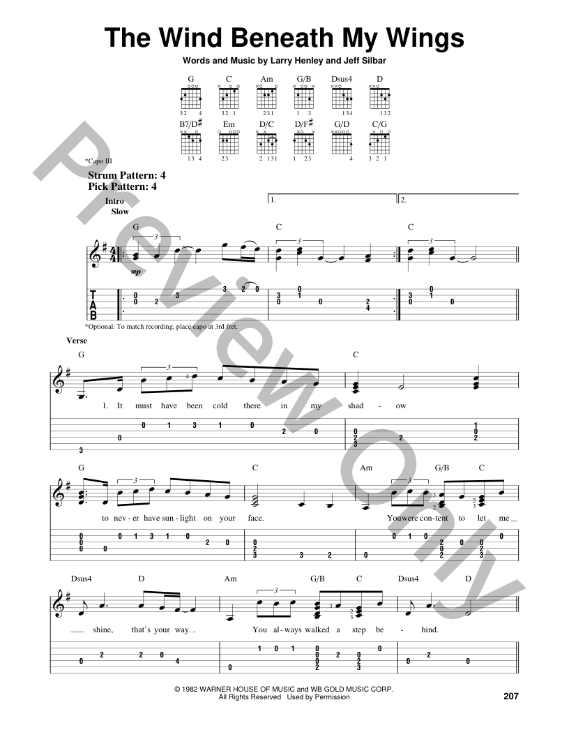 The Wind Beneath My Wings | J.W. Pepper