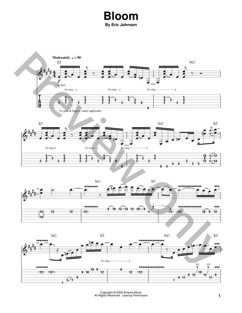 Bloom Guitar/Fretted Sheet Music | J.W. Pepper