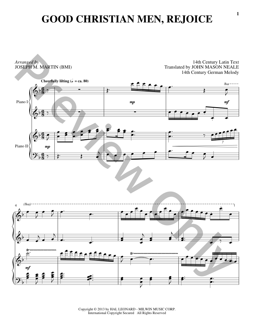 Good Christian Men, Rejoice | J.W. Pepper