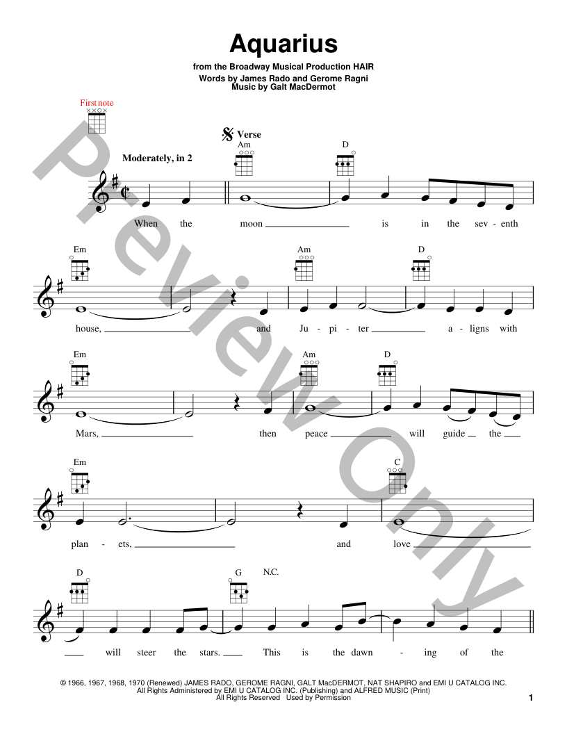 Aquarius | J.W. Pepper