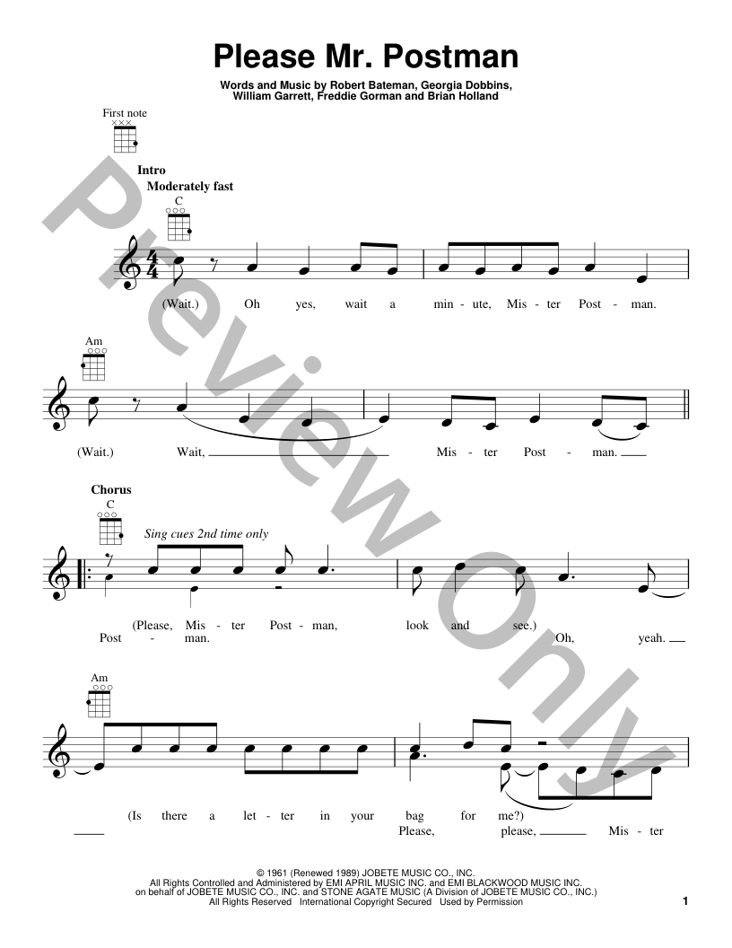 Please Mister Postman | J.W. Pepper