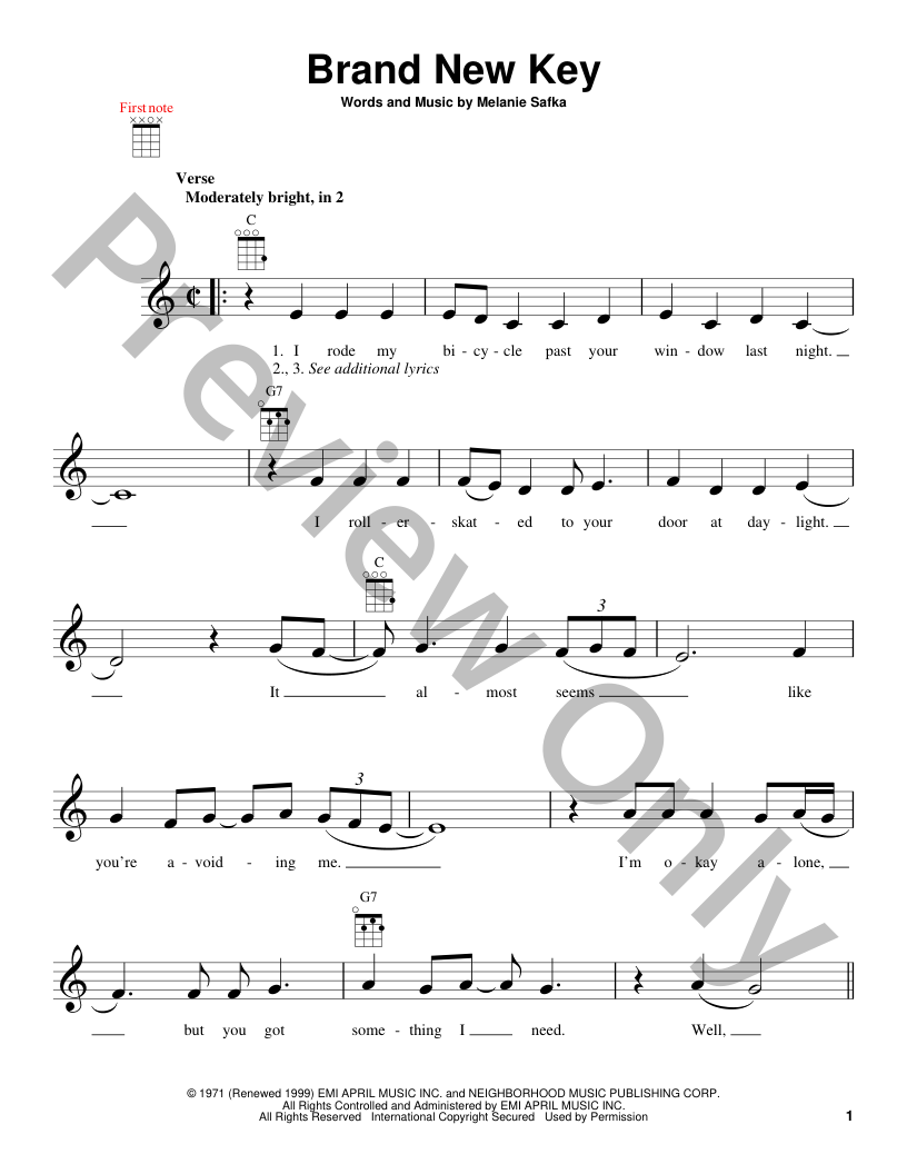 Brand New Key | J.W. Pepper