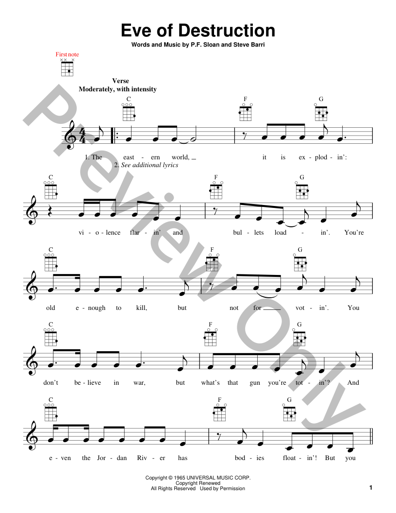 Eve Of Destruction | J.W. Pepper