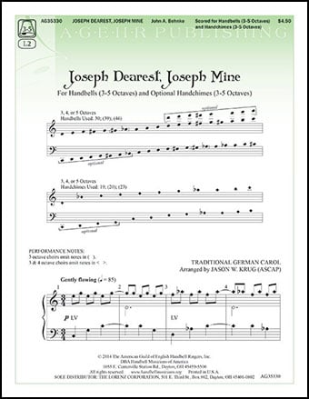 Joseph Dearest, Joseph Mine Handbell Sheet Music | J.W. Pepper