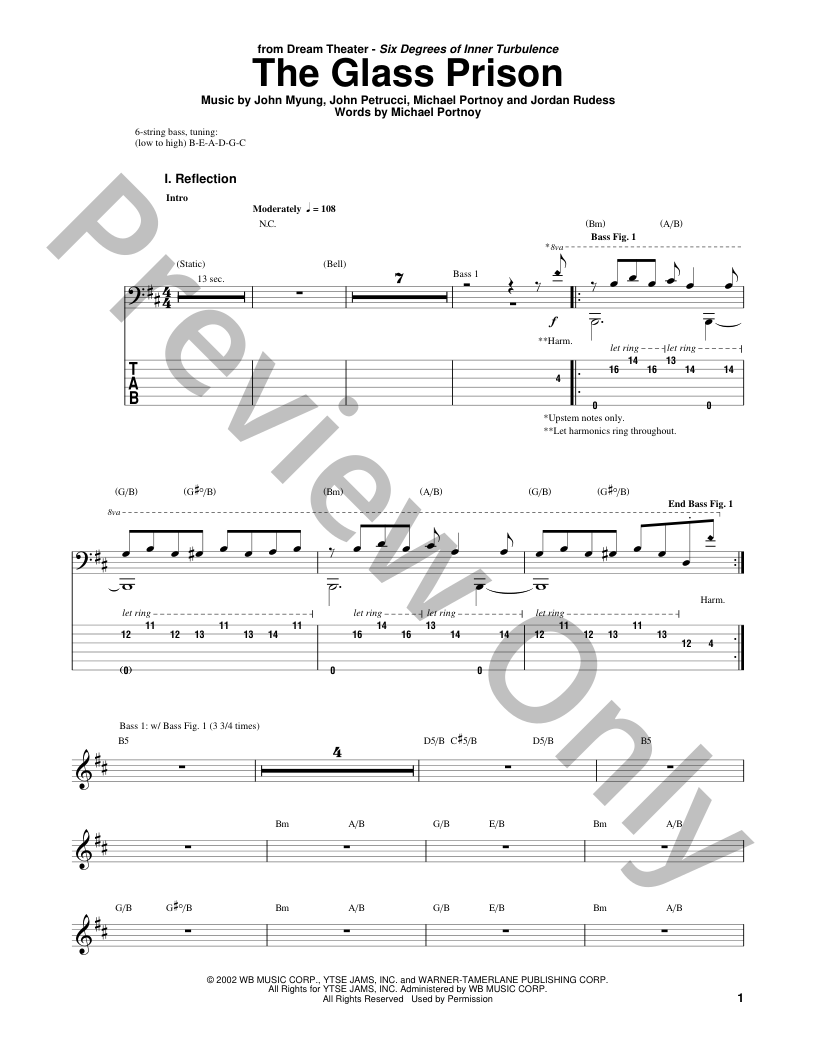 The Glass Prison Guitar/Fretted Sheet Music | J.W. Pepper