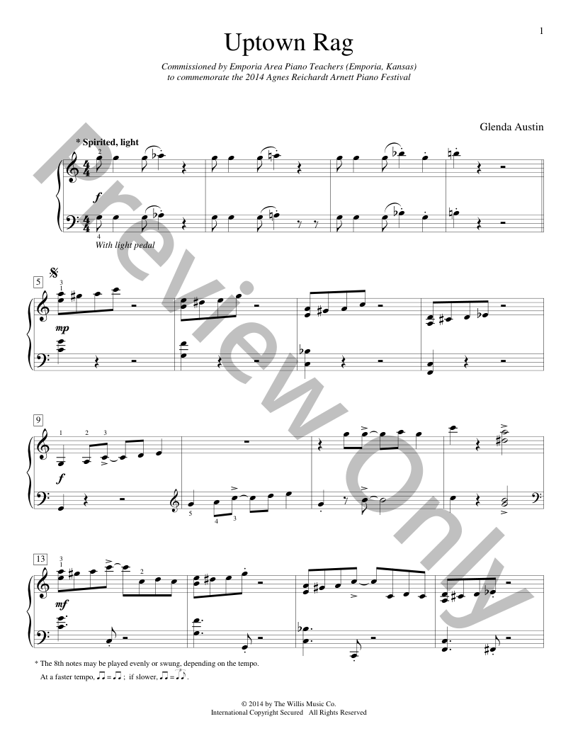 Uptown Rag | J.W. Pepper