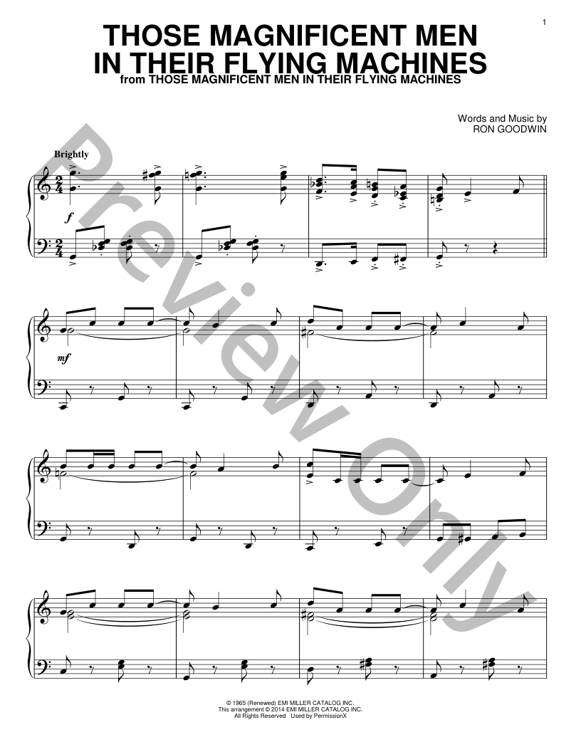 Those Magnificent Men In Their Flying Machines | J.W. Pepper