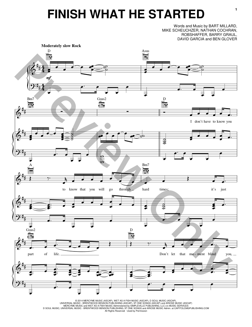 Finish What He Started | J.W. Pepper