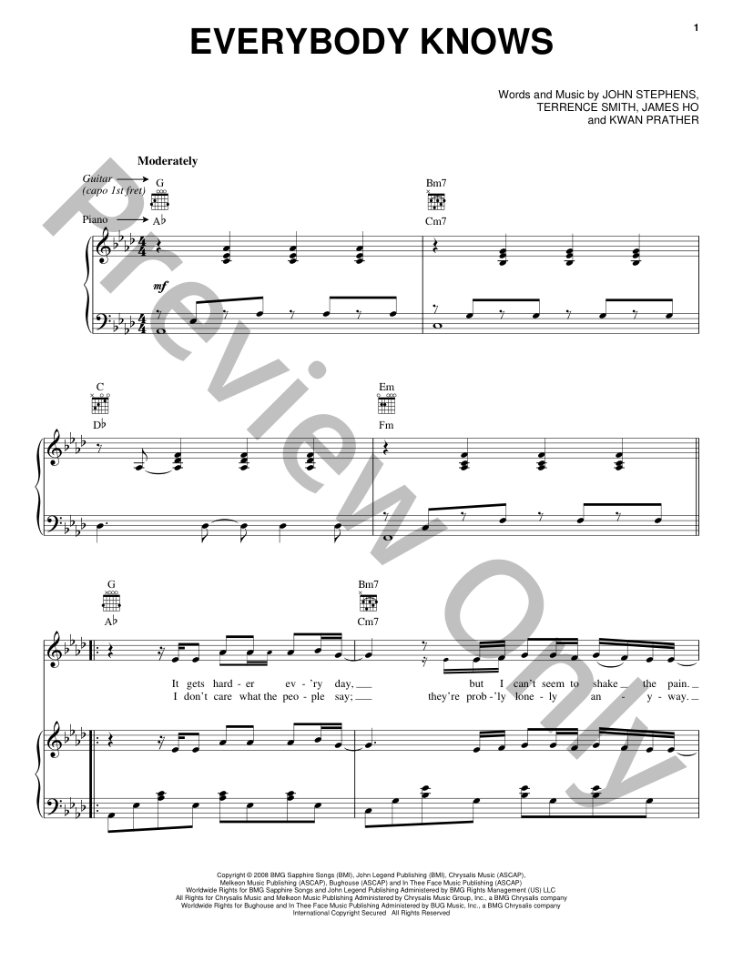 Everybody Knows | J.W. Pepper