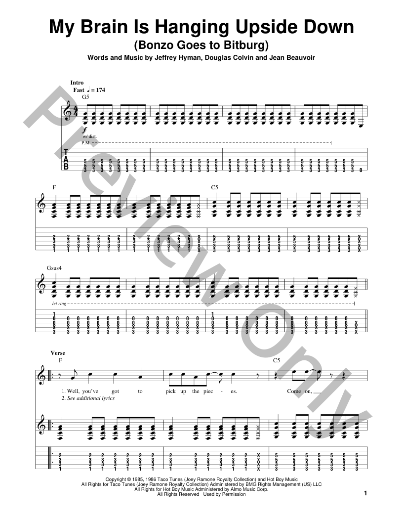 My Brain Is Hanging Upside Down | J.W. Pepper