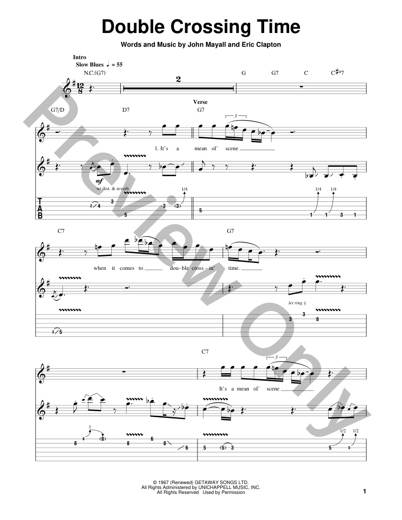 Double Crossing Time | J.W. Pepper