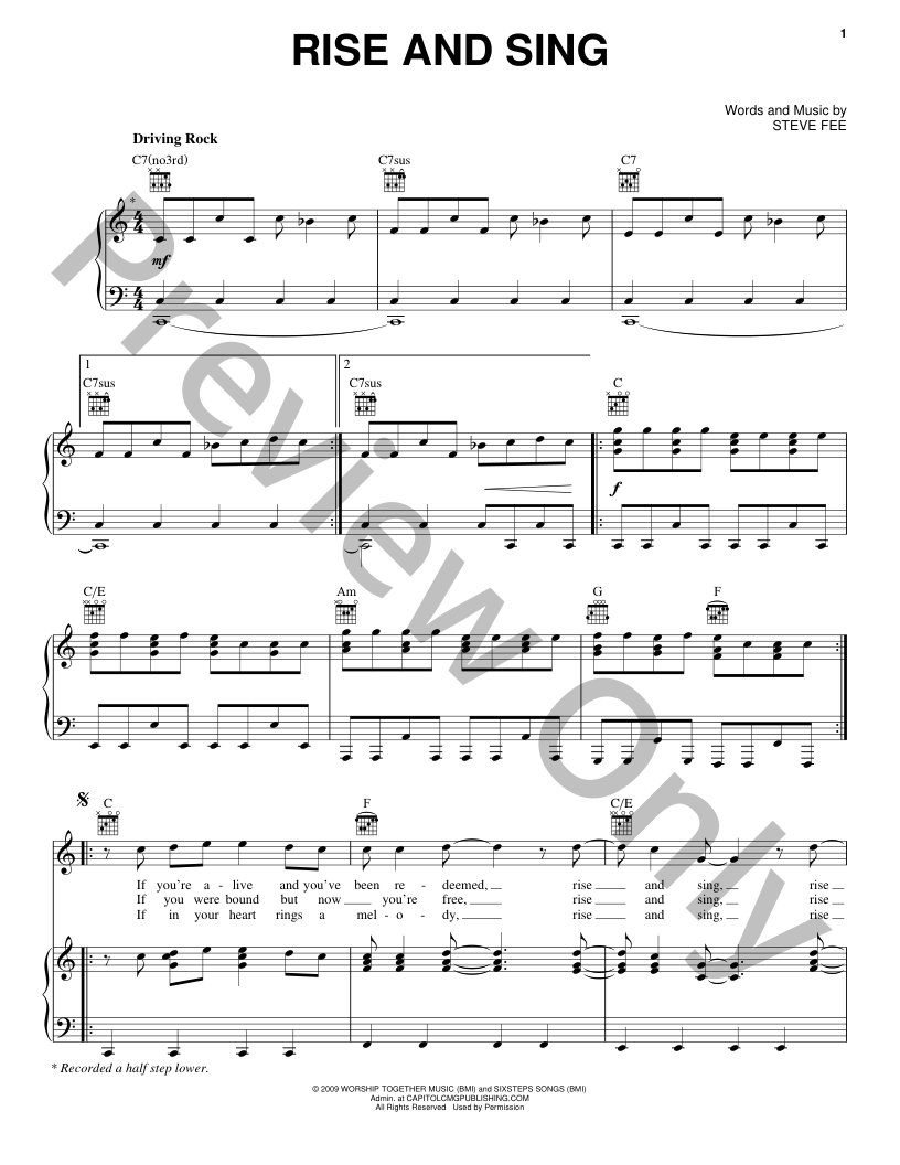 Rise And Sing | J.W. Pepper