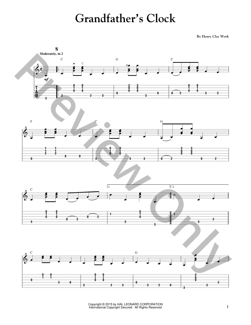 Grandfather's Clock | J.W. Pepper