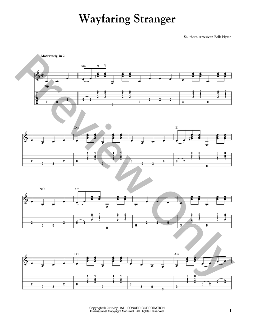 Wayfaring Stranger | J.W. Pepper