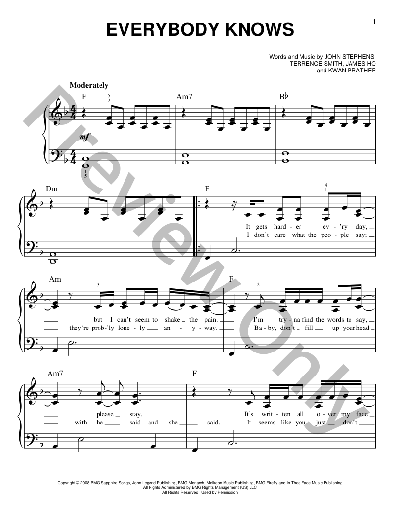 Everybody Knows | J.W. Pepper