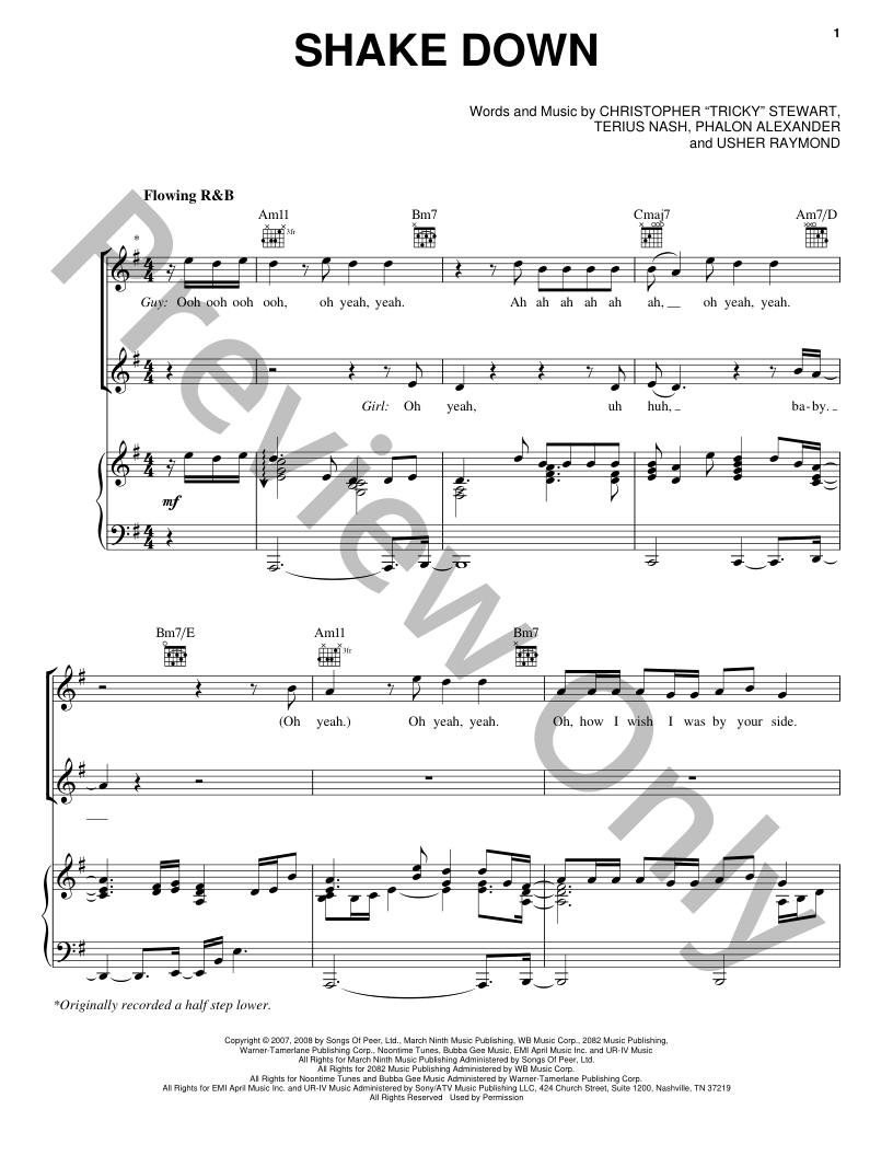 Shake Down | J.W. Pepper