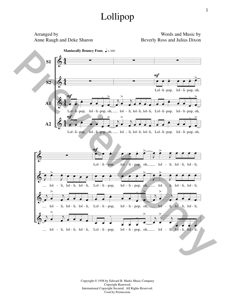 Lollipop | J.W. Pepper