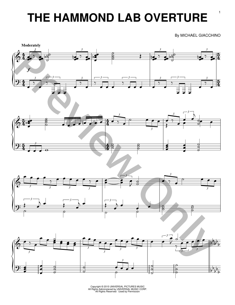 The Hammond Lab Overture | J.W. Pepper