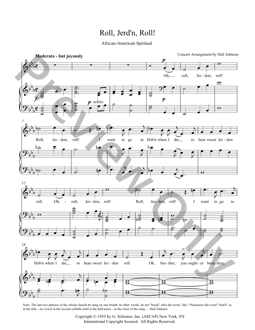 Roll, Jordan Roll | J.W. Pepper