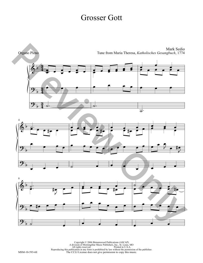 Grosser Gott | J.W. Pepper