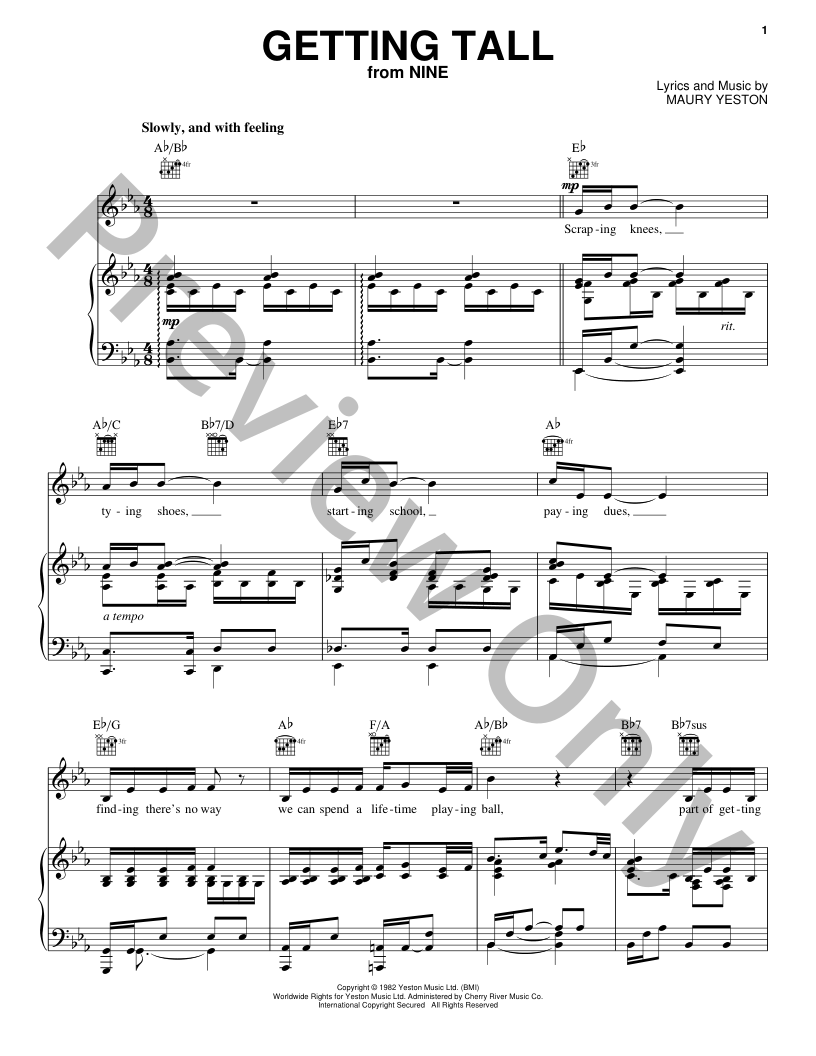 Getting Tall | J.W. Pepper