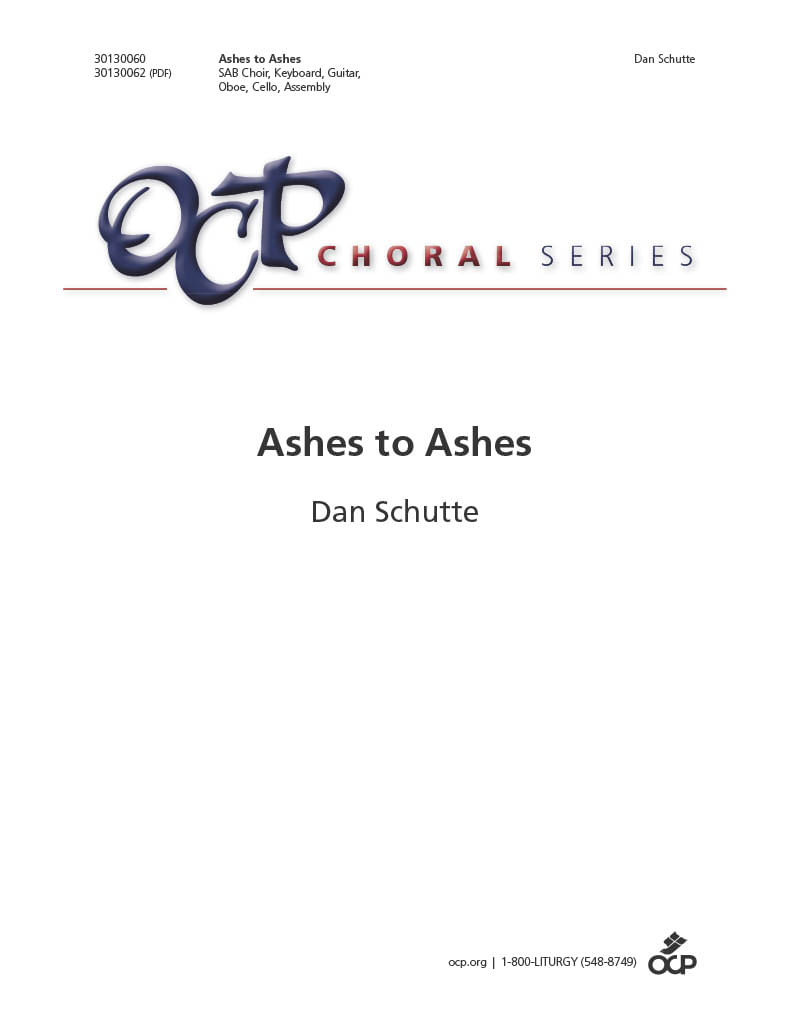 Ashes to Ashes Choral Sheet Music | J.W. Pepper