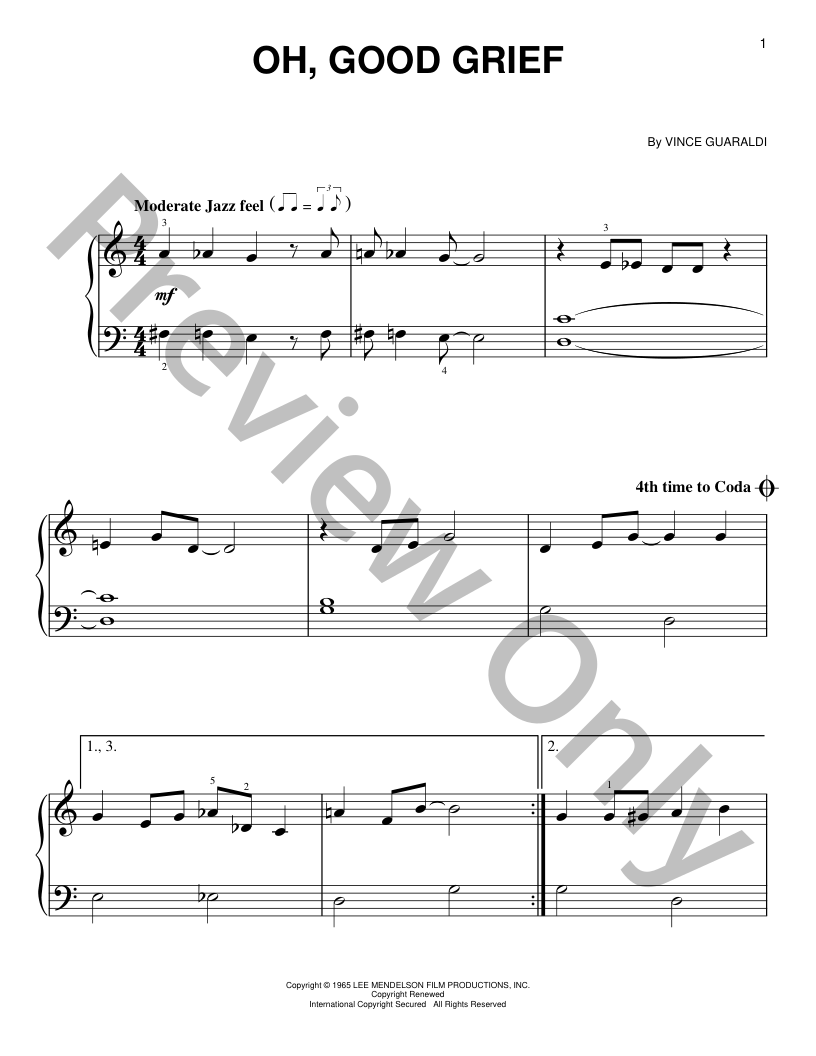 Oh, Good Grief | J.W. Pepper