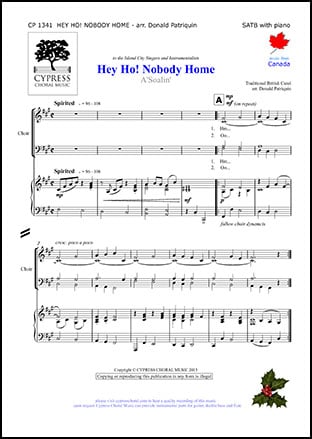Hey Ho Nobody Home Choral Sheet Music | J.W. Pepper
