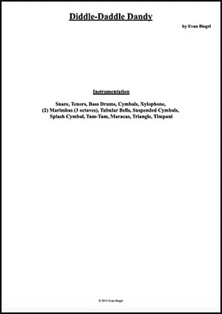 Diddle-Daddle Dandy | J.W. Pepper