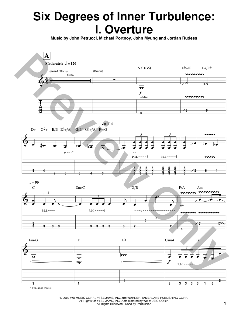 Six Degrees Of Inner Turbulence #1 Overture | J.W. Pepper