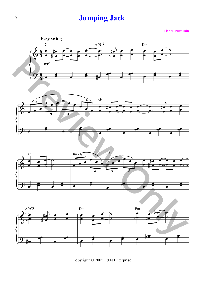 Jumping Jack Piano Sheet Music | J.W. Pepper