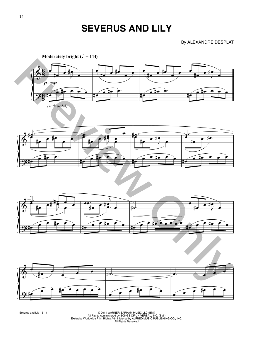 Severus and Lily | J.W. Pepper