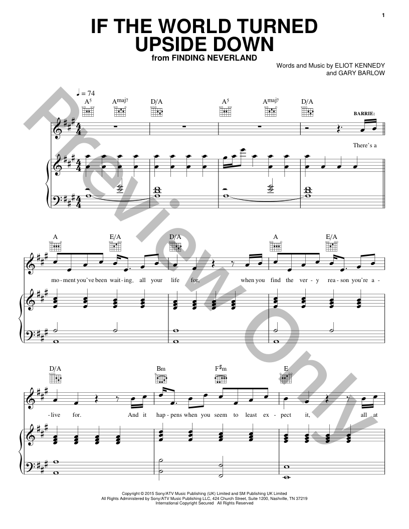 If The World Turned Upside Down P/V/G Sheet Music | J.W. Pepper