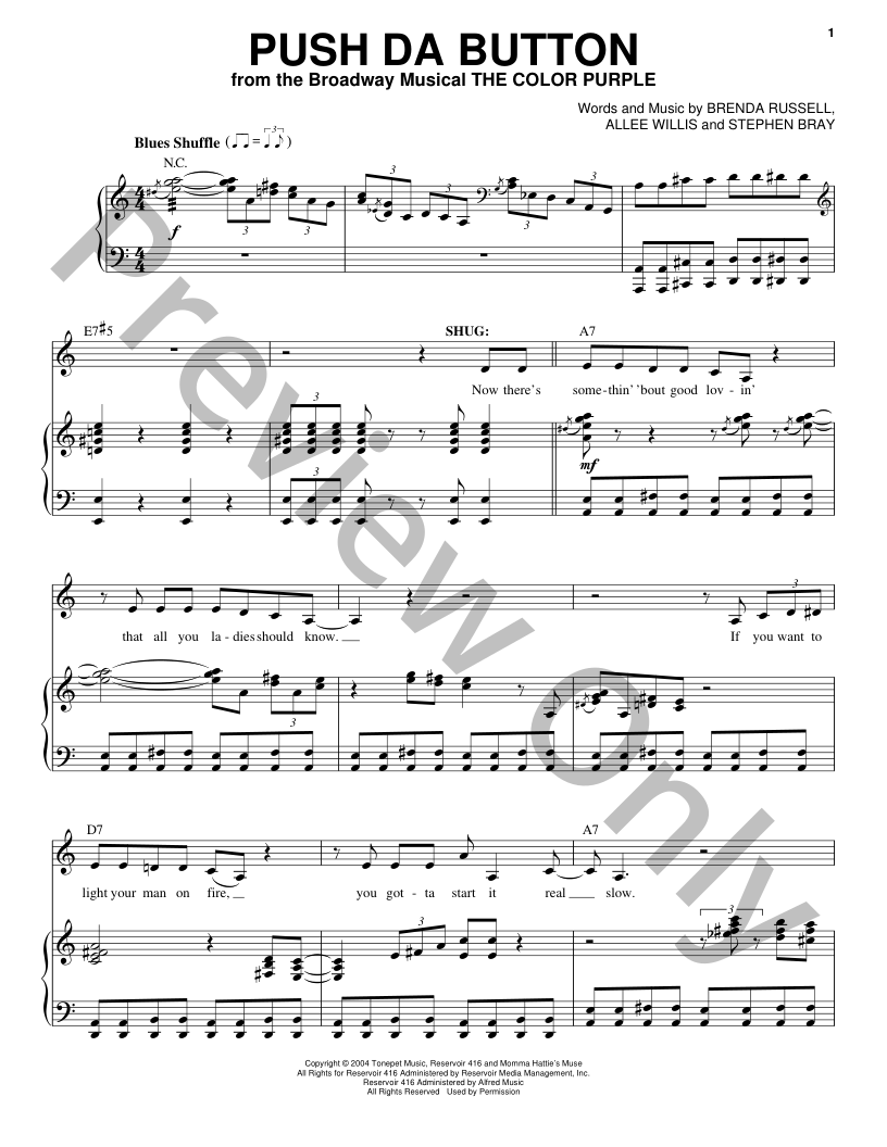 Push Da Button | J.W. Pepper