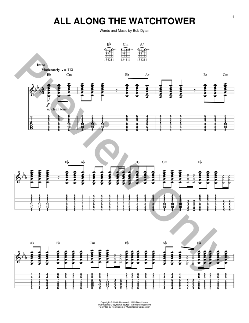 All Along The Watchtower | J.W. Pepper