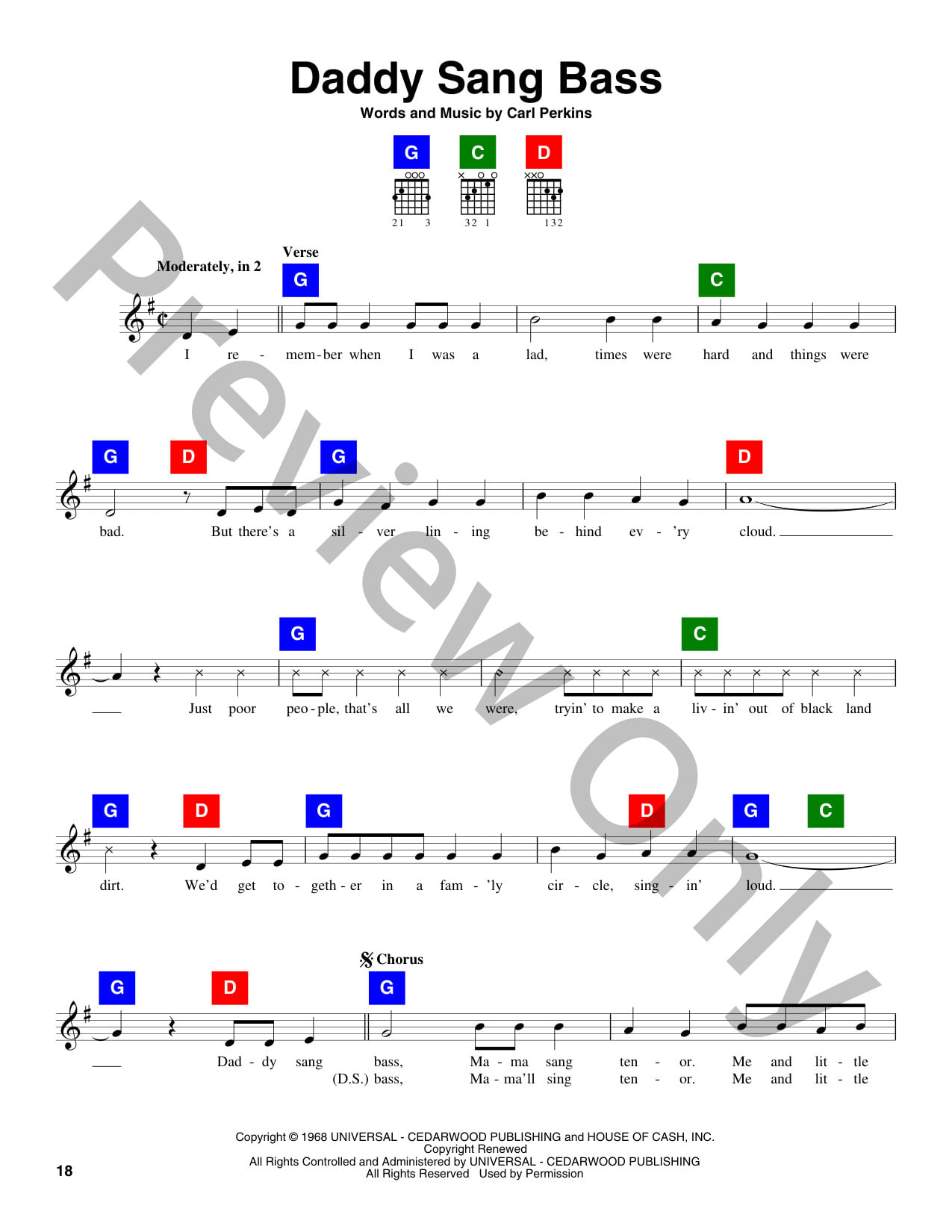 Daddy Sang Bass | J.W. Pepper