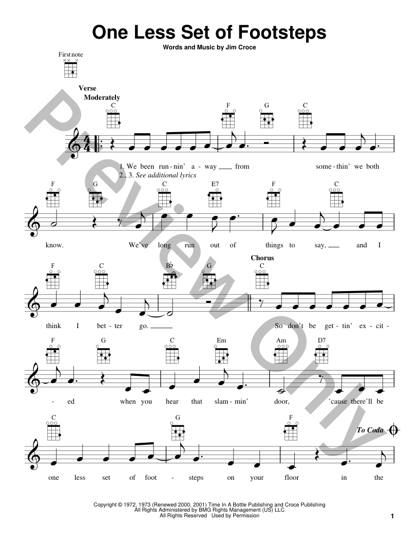 One Less Set Of Footsteps | J.W. Pepper