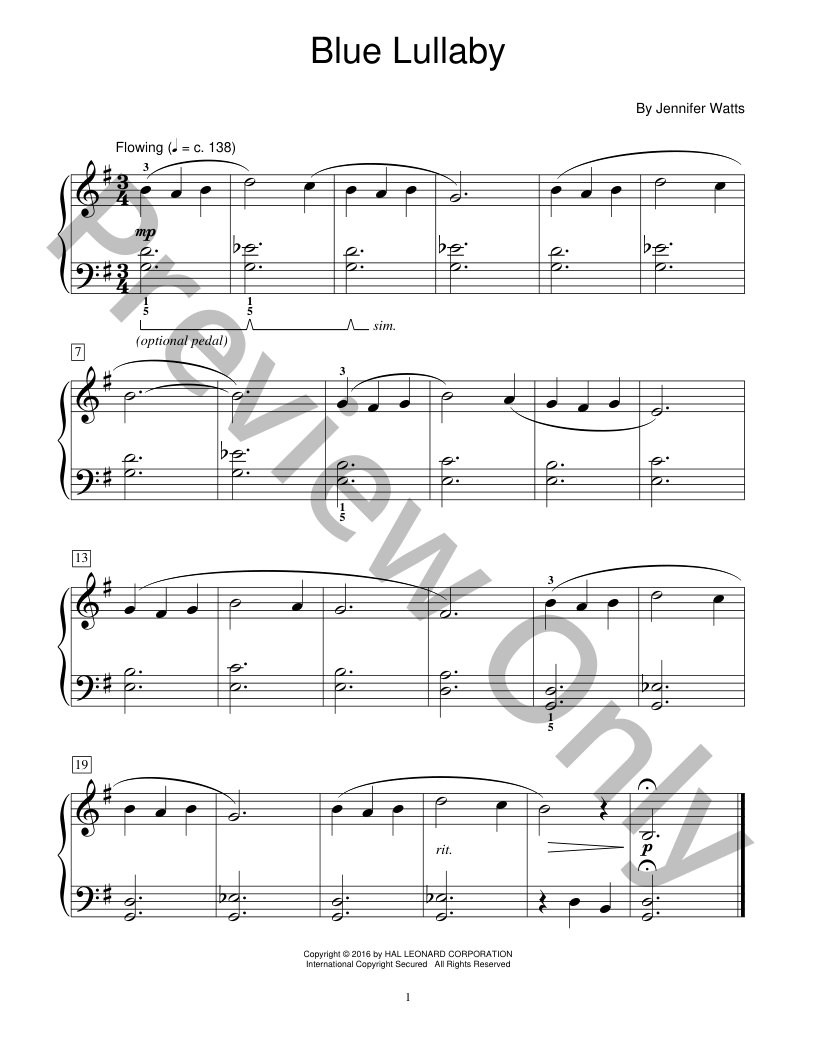 Blue Lullaby | J.W. Pepper