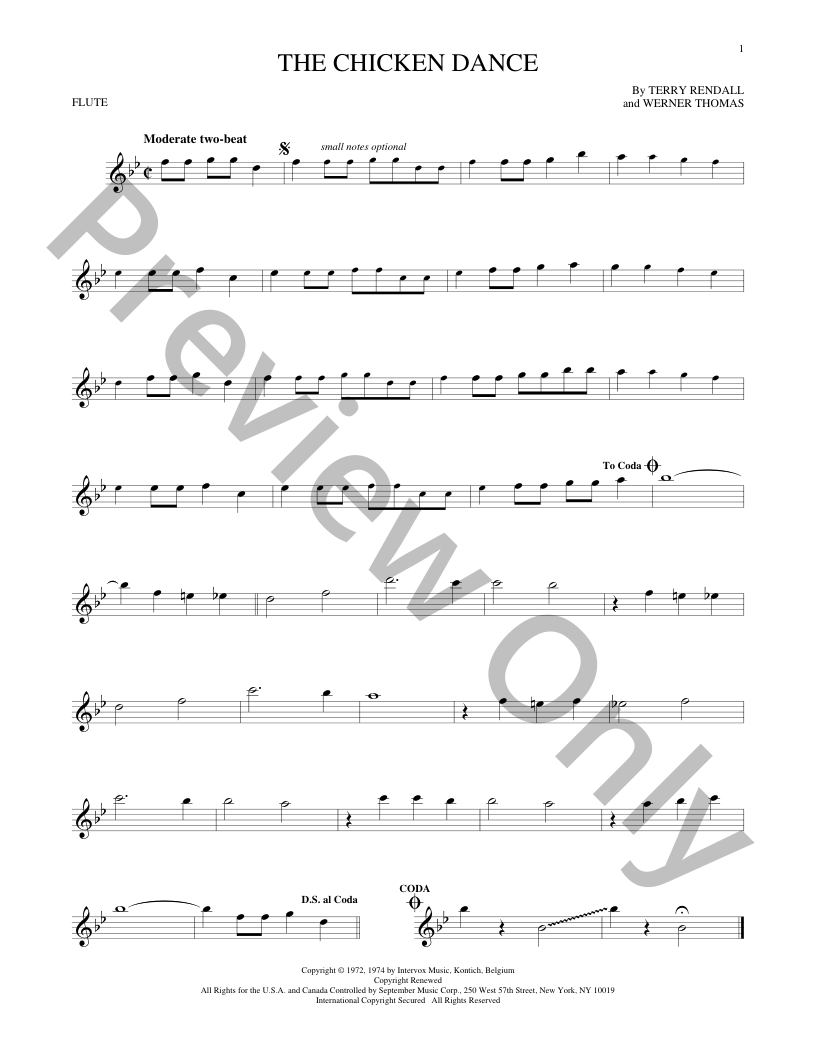 The Chicken Dance Sheet Music | J.W. Pepper