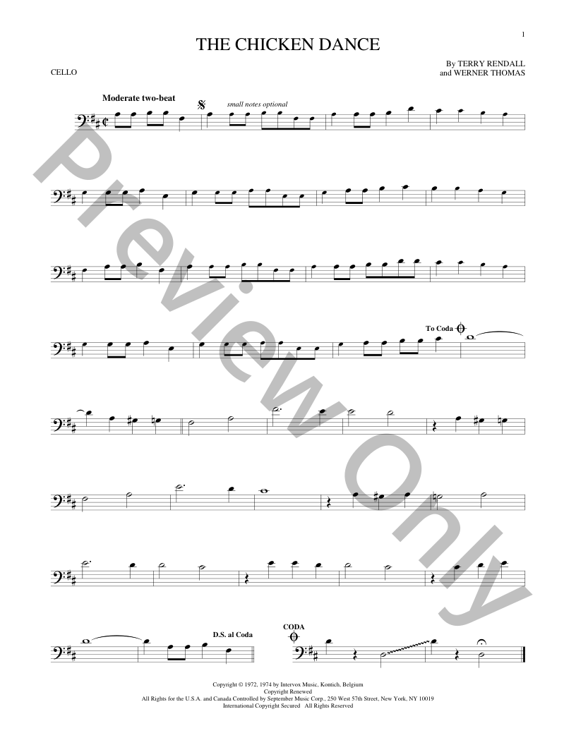 The Chicken Dance Sheet Music | J.W. Pepper