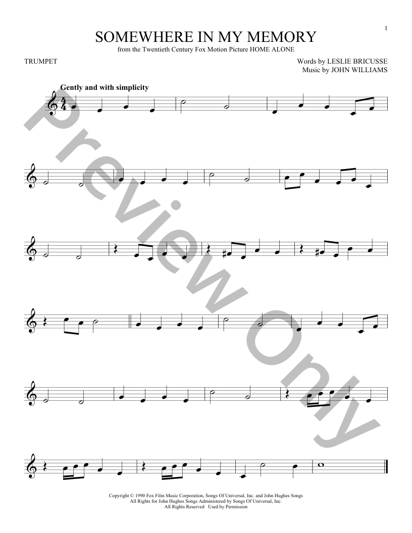 Somewhere In My Memory | J.W. Pepper