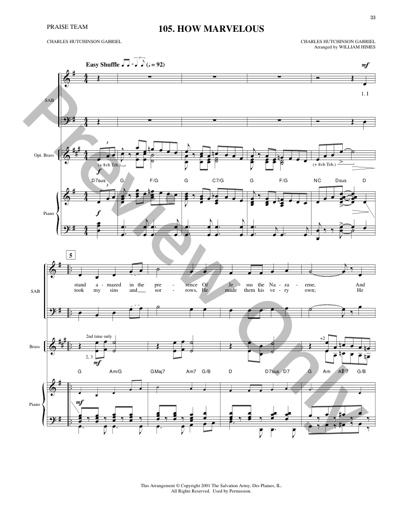 How Marvelous | J.W. Pepper